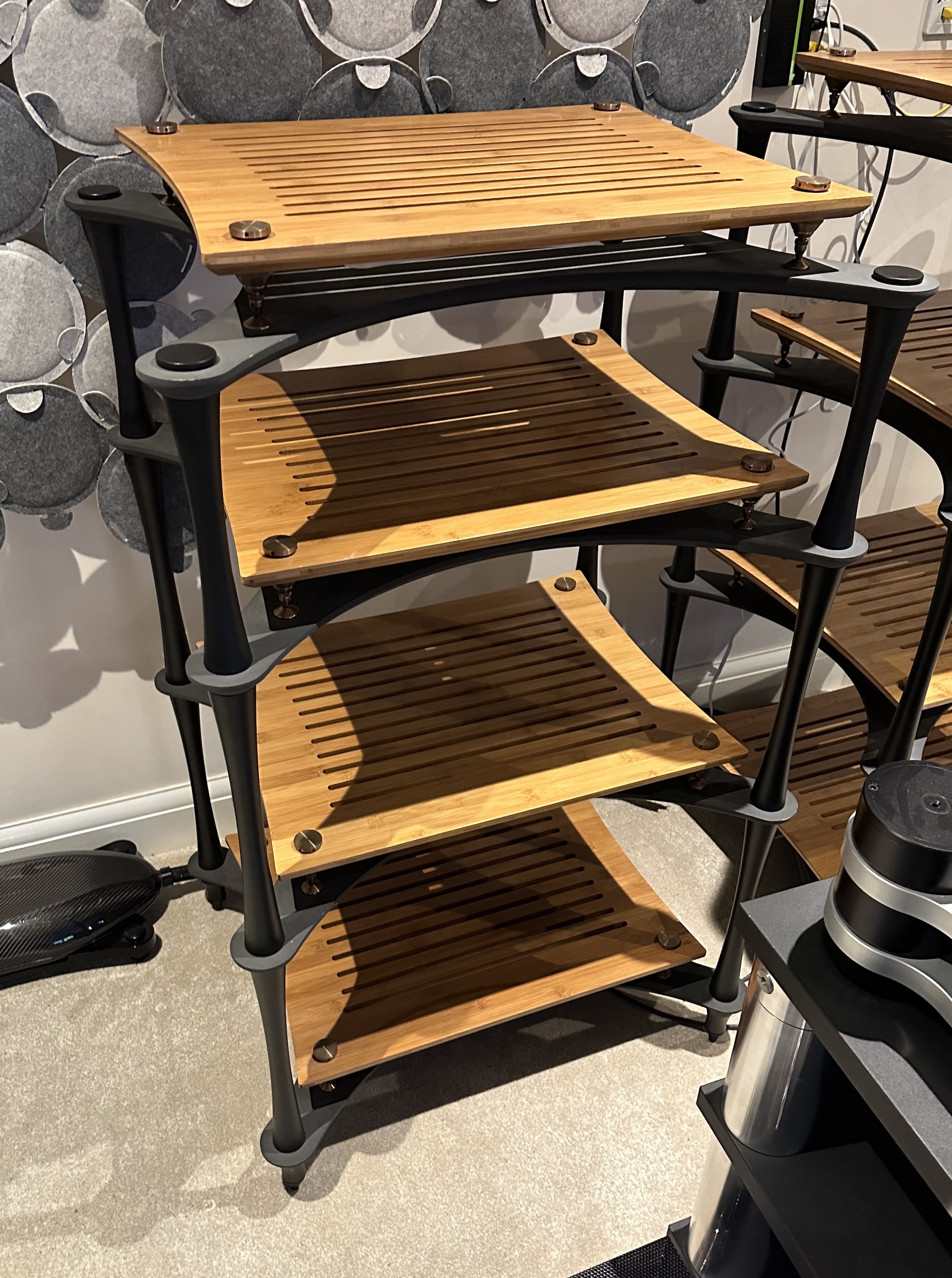 Quadraspire X-Reference Rack (3 Tier) Bamboo Ex Demo