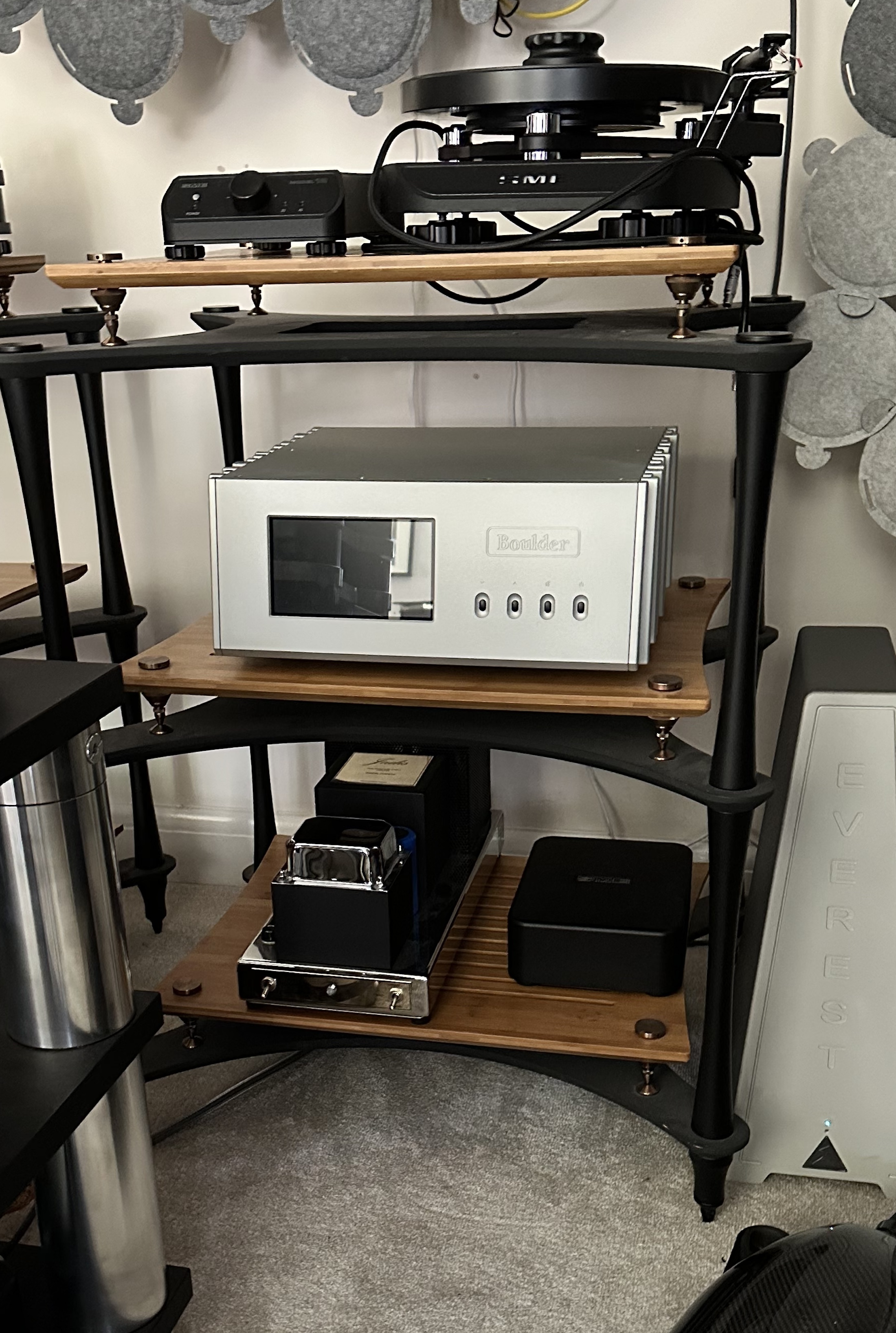 Quadraspire X-Reference Rack (3 Tier) Bamboo Ex Demo